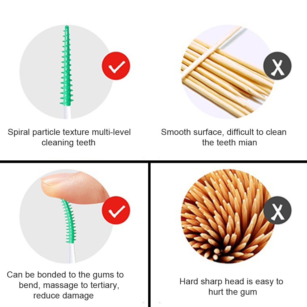 Tools Remove Residue Flossing For Cleaner Interdental Brush Oral ...