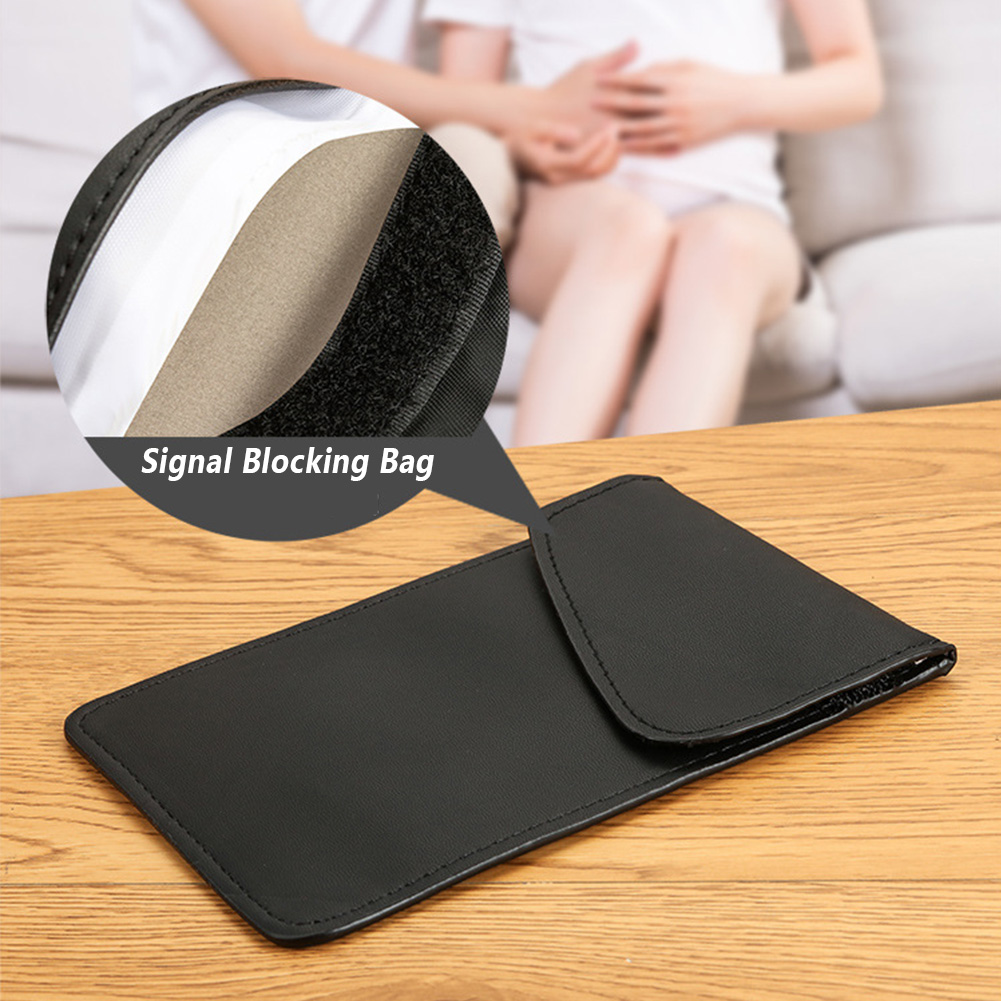 Borsa interna Faraday blocco segnale portatile chiave auto sigillata nera