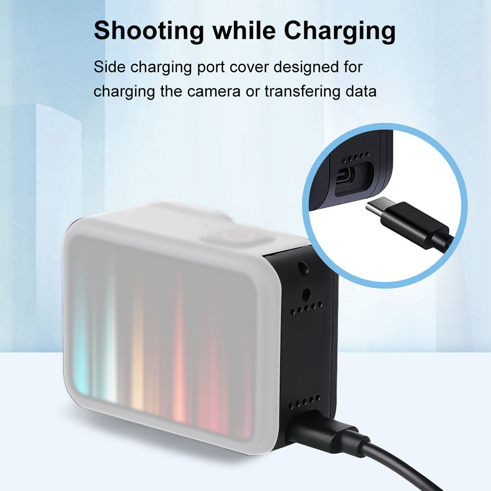 Cover laterale batteria porta di ricarica vlogging facile da sostituire