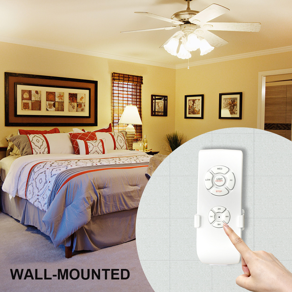 ABS per luce ventola da soffitto montata a parete telecomando casa cronometraggio wireless hotel