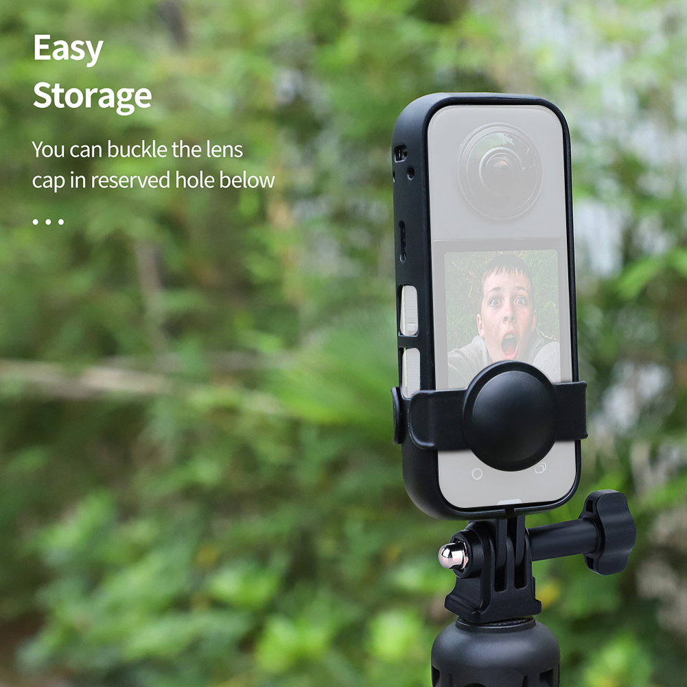 Paraobiettivi telaio protettivo facile da installare compatibili con riprese per insta360