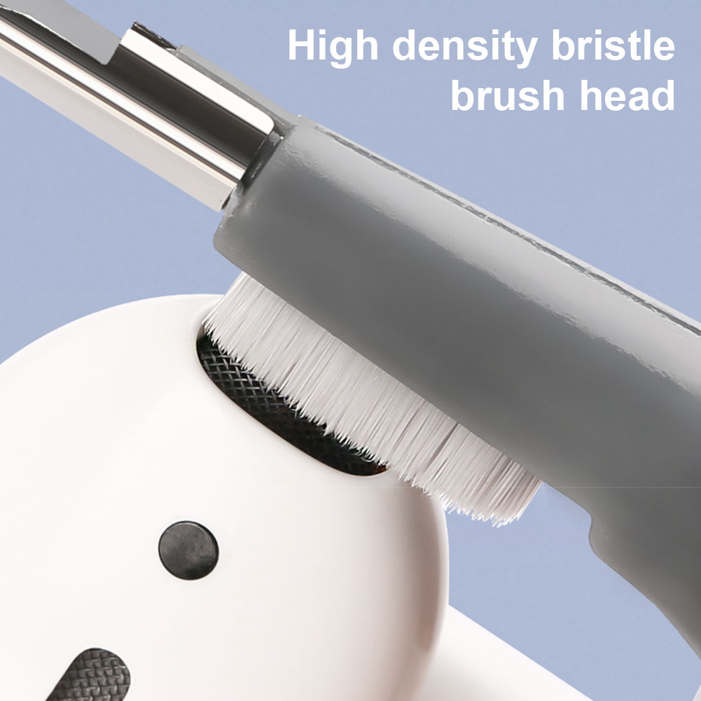 2pcs Earphone Cleaning Pen With Soft Brush Portable Flocking Sponge ...