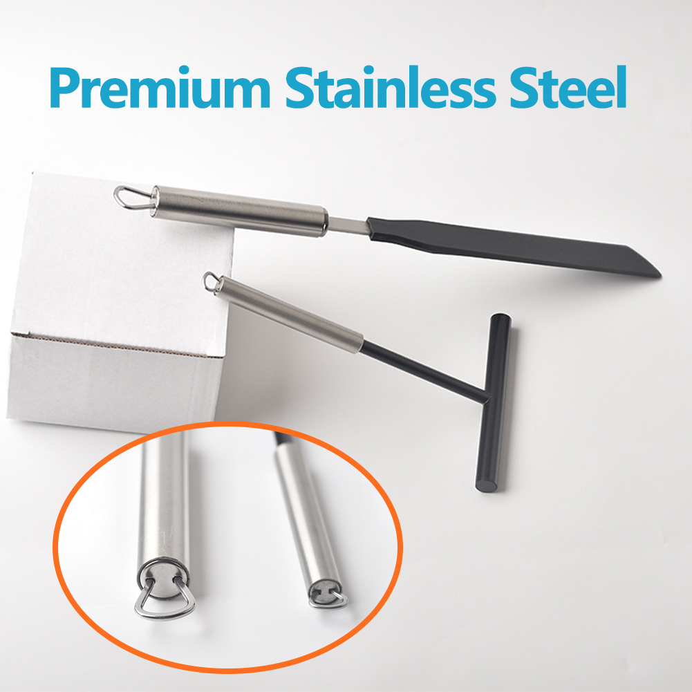 Scraper Spatula Batter Manual Stainless Steel Crepe Spreader Frosting ...