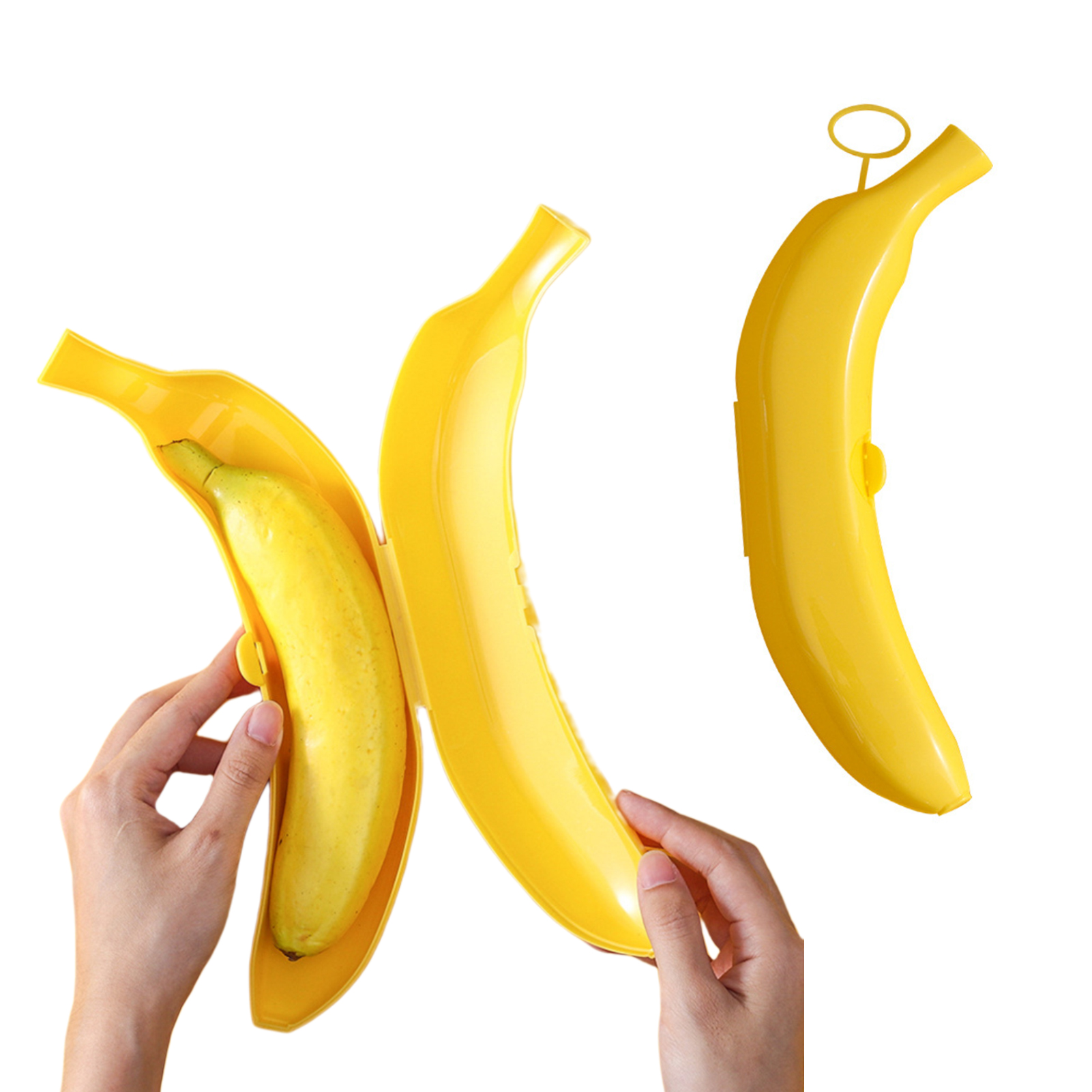 Cute Portable Travel Guard Reusable Storage Container Protection Case Banana Box