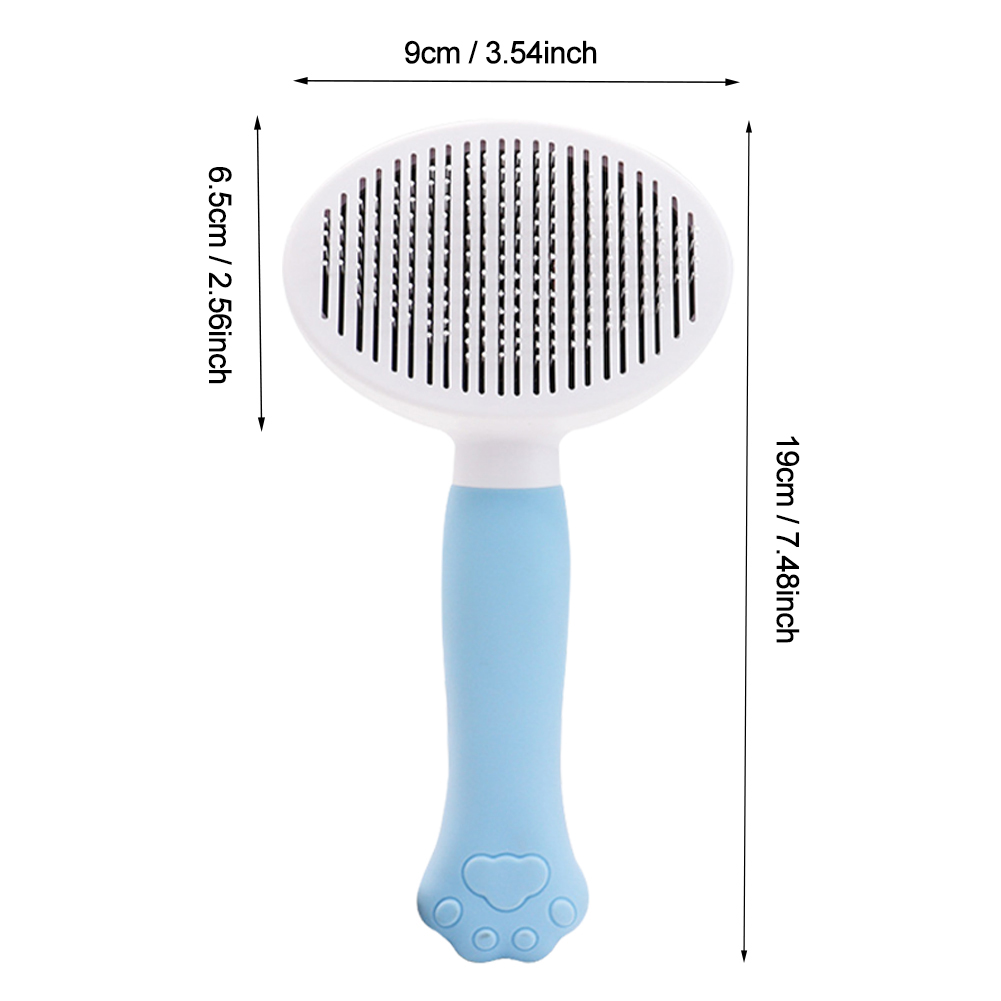 Rimuovere il sottopelo sciolto per spargere pettine cane autopulente spazzola per gatti fornitura per animali domestici