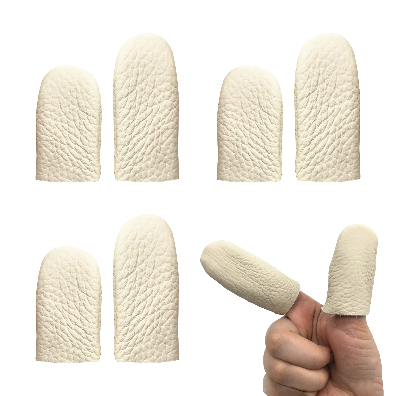 Pairs Safe Leather Needle Felting Thick For Sewing Knitting Finger ...