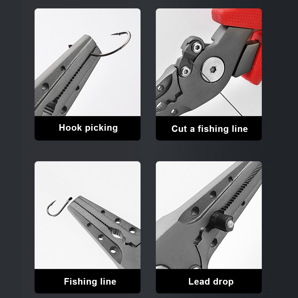 Stainless Steel Line Cutter Fishing Pliers Split Ring For Men Hook ...