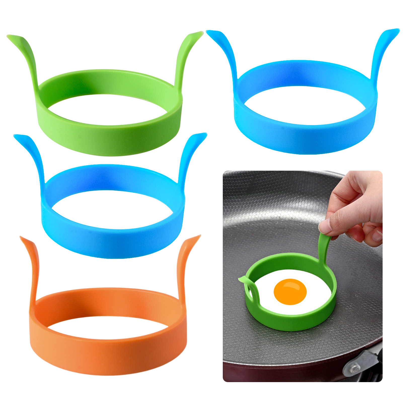 Home For Pan Save Time Frying Mold Restaurant With HandlesRing Cooking ...