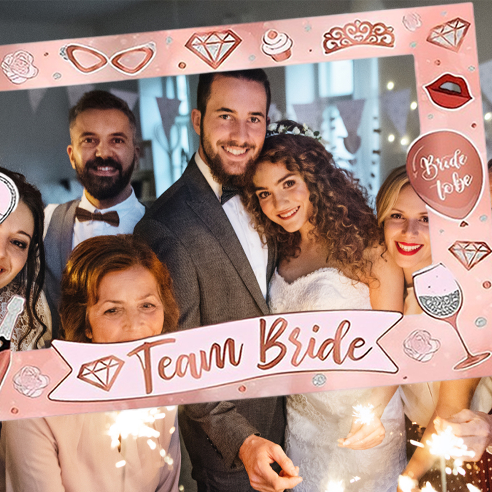 Bride Funny Handheld Rose Team Durable Photo Booth Props Hen Party | eBay