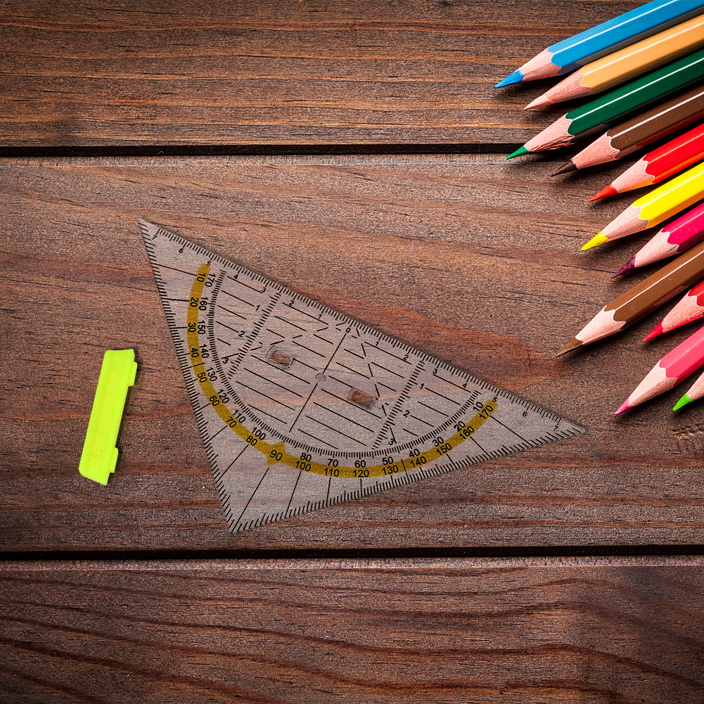 Students For Drawing With Handle Geometry Triangle Measuring Tool Ruler ...