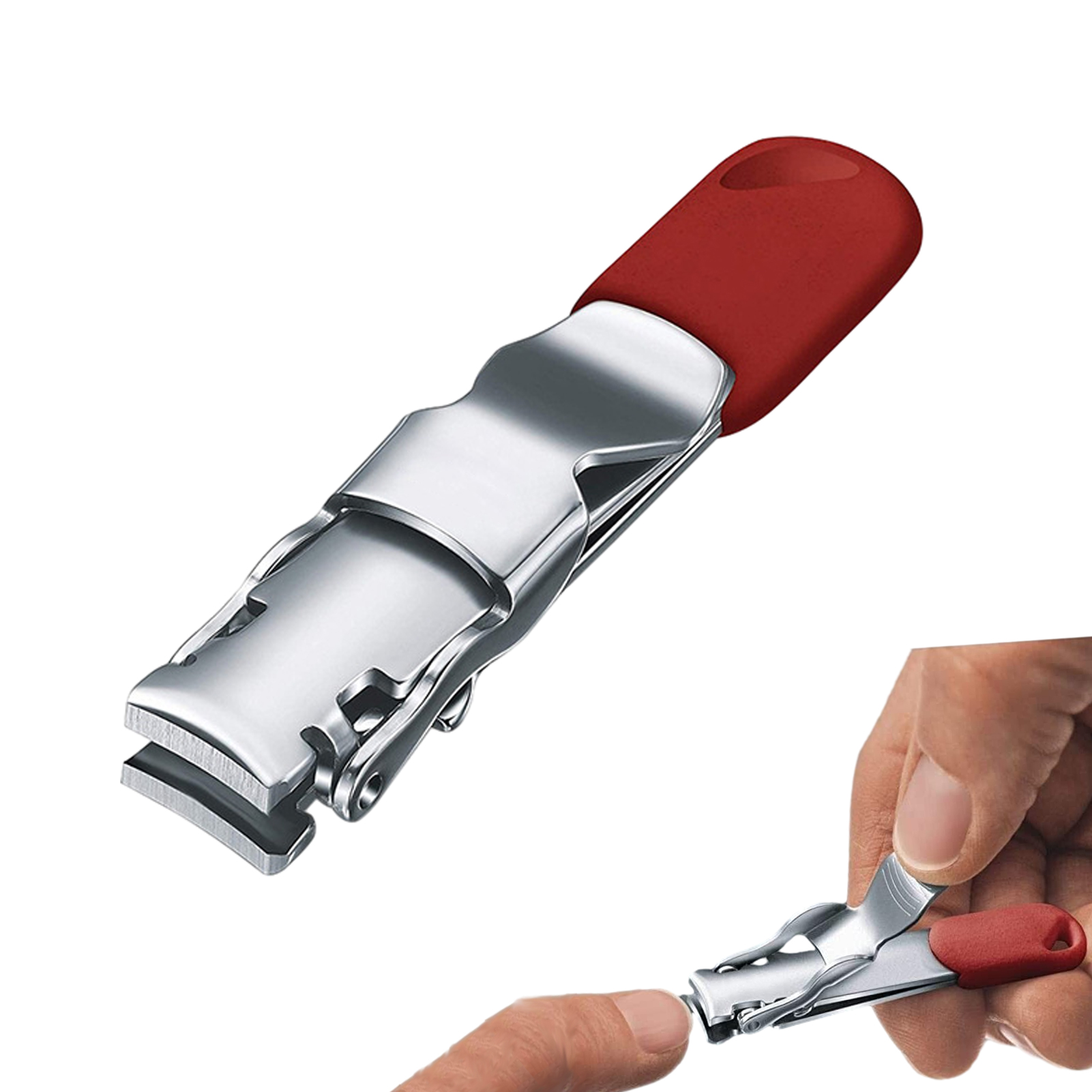 Unisex Nail Clipper Portable Stainless Steel Rotatable Foldable Adult ...