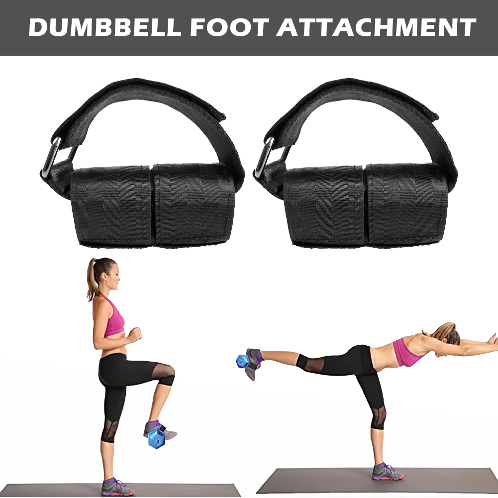 ANKLE STRAP DUMBBELL Foot Attachment Tibialis Trainer Weight Lifting ...