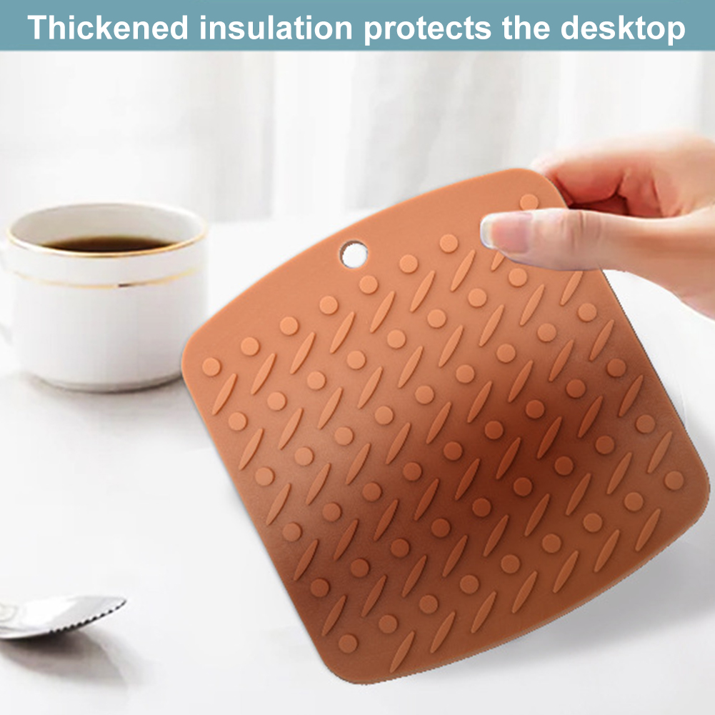 4pcs Pans Multi Purpose Pot Holder Silicone Trivet Mat Heat Resistant ...