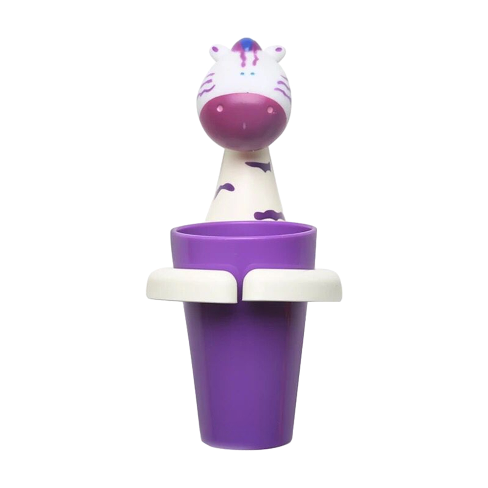 Zebra Shaped Cartoon Positive Wall Mount Toothbrush Holder Suction Cup ...