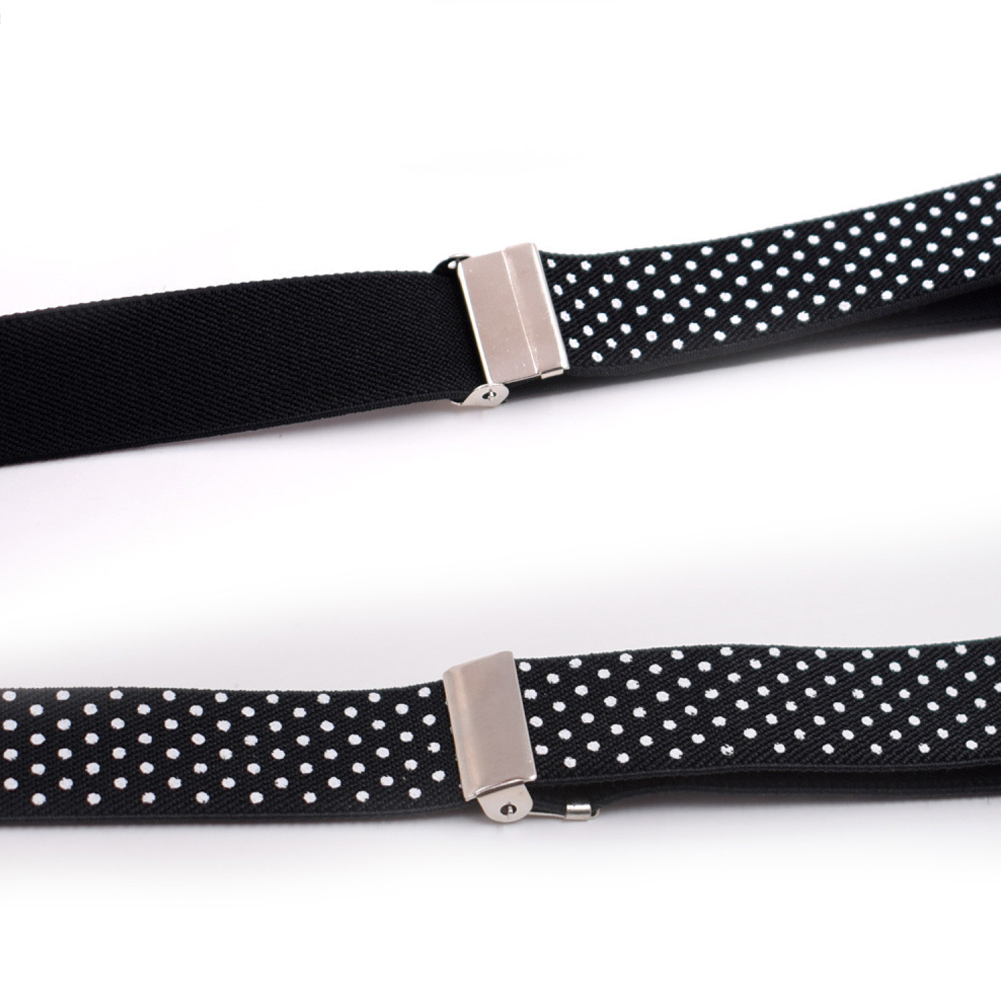 Clip con sospensione causale bambina bambino cravatta fiocco set bambino bambino carino abito a punti