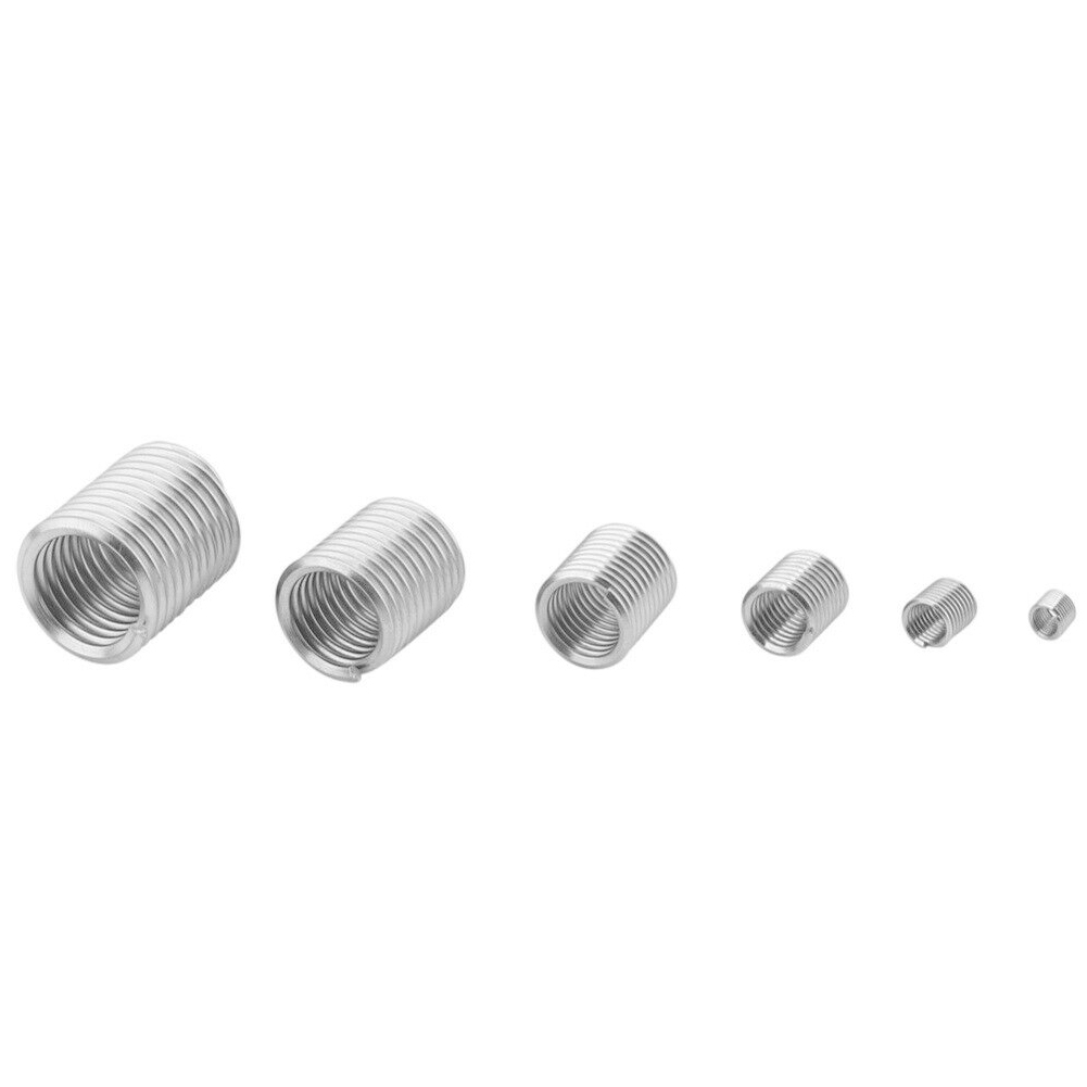 60pcs Thread Insert Set Stainless Steel Easy Install Wire Screw Sleeve ...