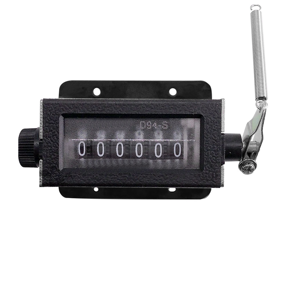 D94 Digits Mount Hand Tally Pull Counter Mechanical Resettable ...