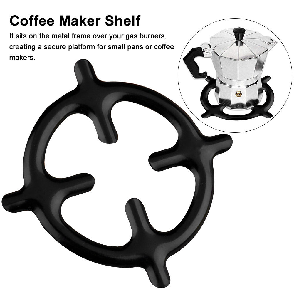 Scaffale per macchina da caffè supporto stufa a gas pratico anello bollente moka