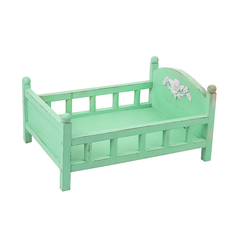 Letto regalo in legno studio durevole carino bellissimo neonato oggetti di scena fotografici fotografia bambino