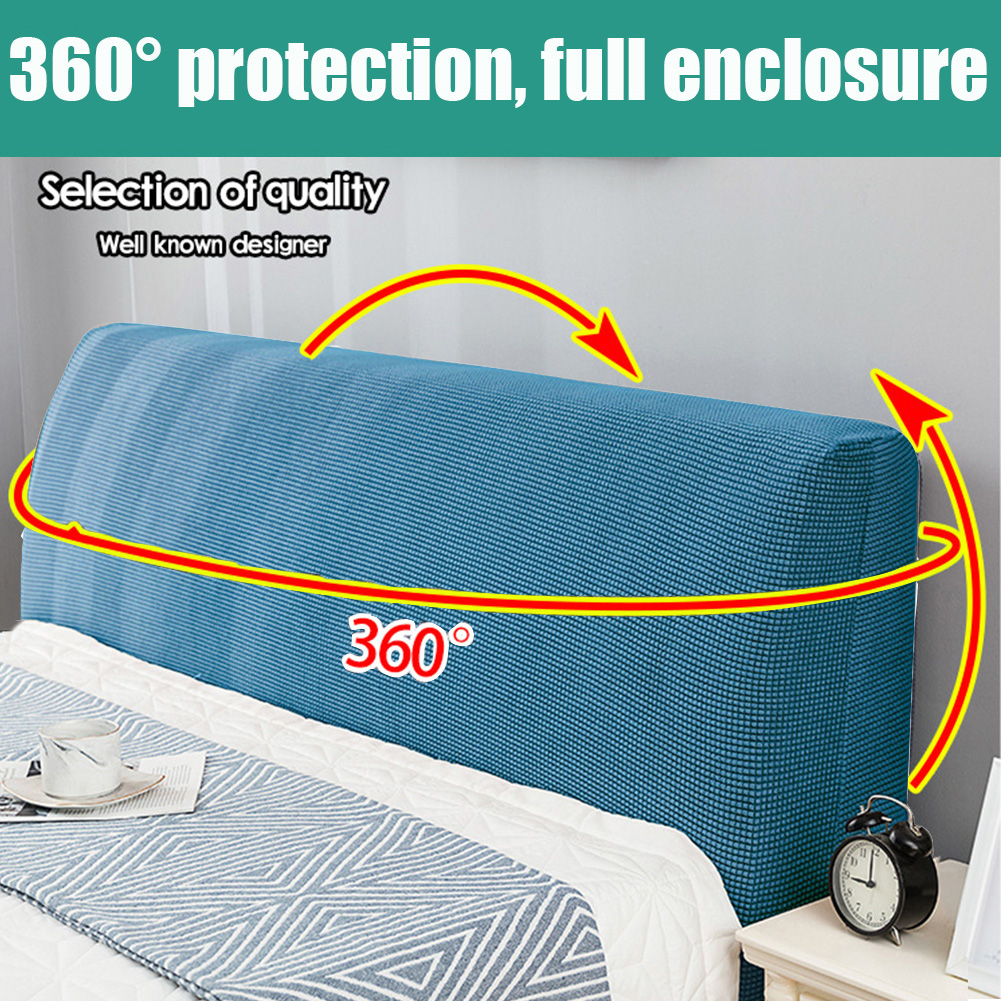 Copertura testiera jacquard antipolvere hotel elastica arredamento camera da letto