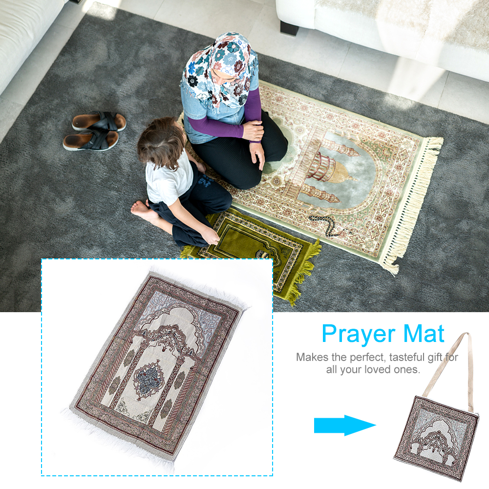 105x65cm For Muslims With Bag Pilgrimage Travel Blanket Portable Prayer ...