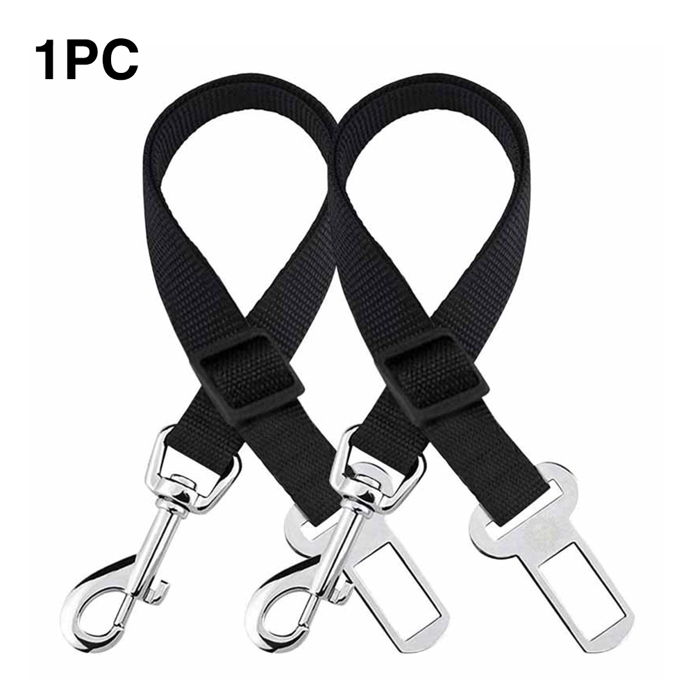 Cintura di sicurezza in nylon bungee da viaggio per cani animale domestico seggiolino auto lunghezza cavi regolabili