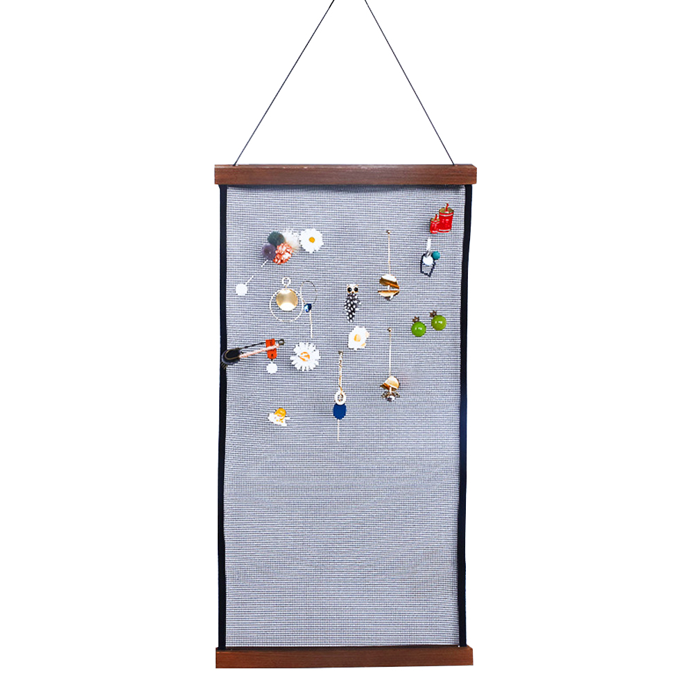 Earring Organizer Jewelry Display Holder Multipurpose Wall Hanging Mesh ...