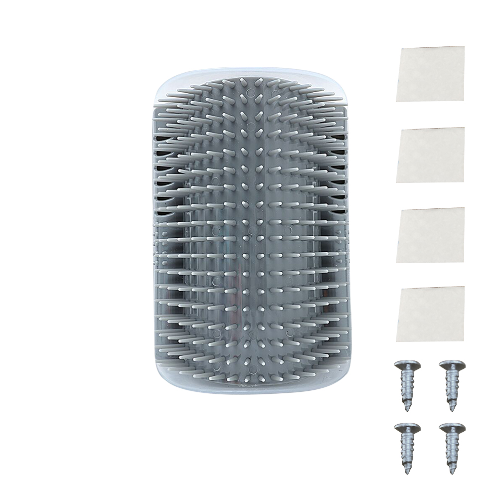 Spazzola da bagno per gatti per animali domestici facile da pulire regalo autotoelettatrice sporco angolo parete rimovibile