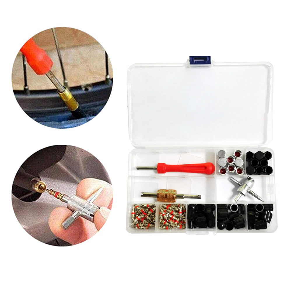 Rimuovi valvole parti di ricambio kit strumenti riparazione pneumatici metallo auto moto