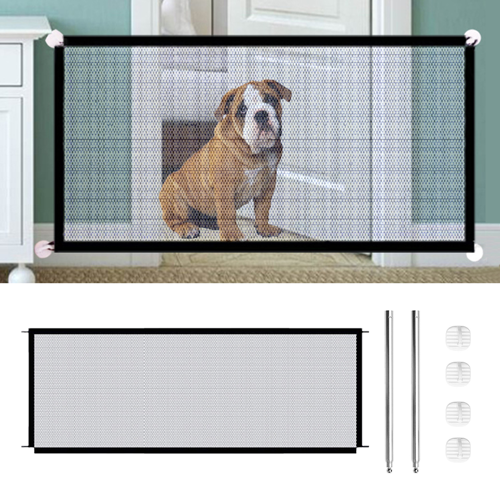 Rete in nylon cancello per animali domestici per porta con gancio appiccicoso accessori durevoli recinzione cassaforte