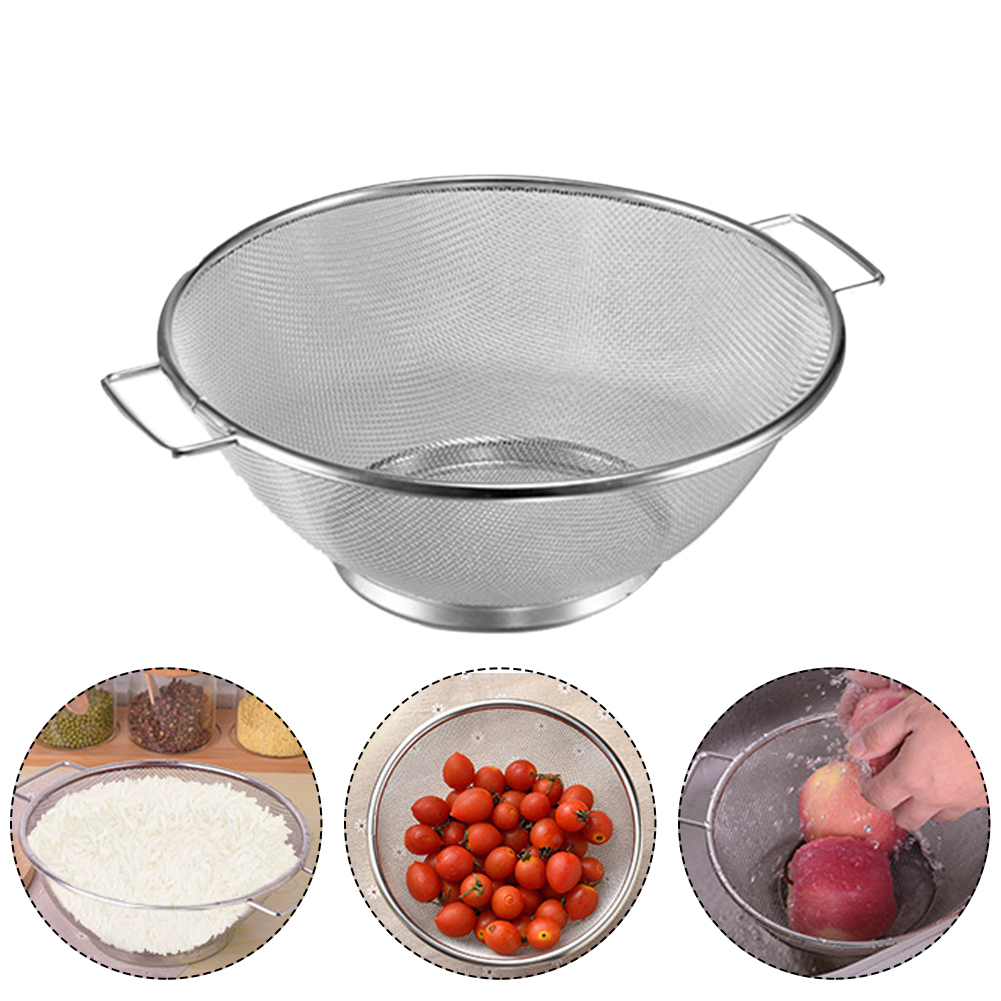 Multipurpose Non Slip Rustproof Fine Mesh Stainless Steel Colander With ...