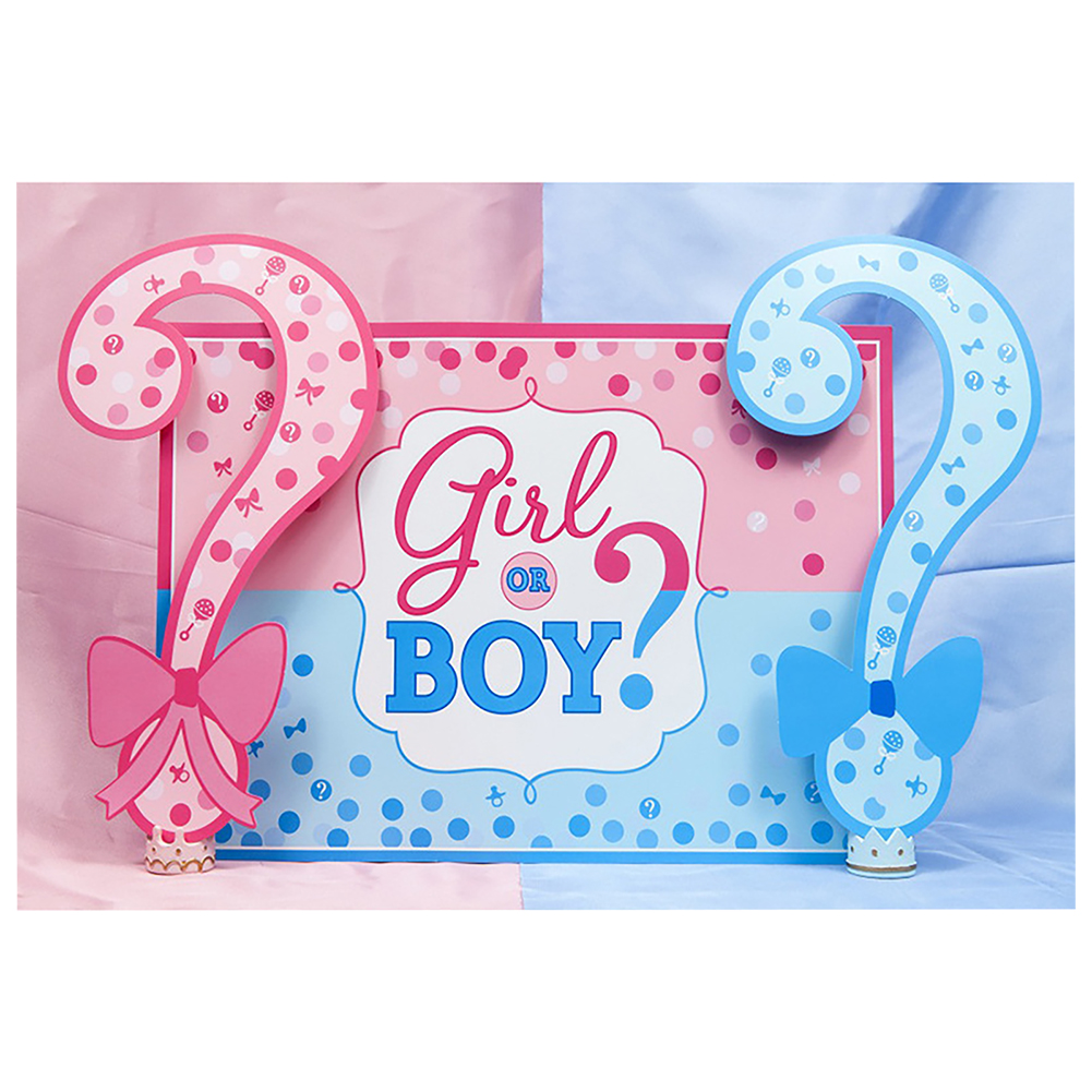 Genere Reveal oggetti di scena ragazzo o ragazza 120x80 cm sfondo fotografia
