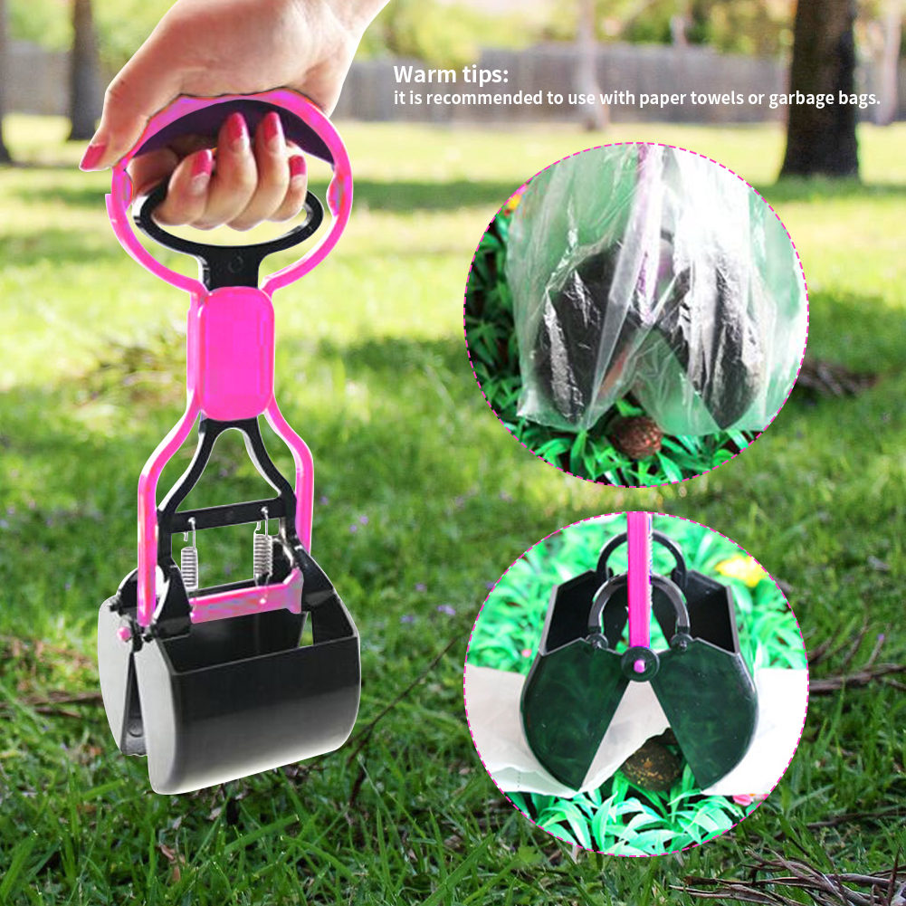 Strumento di pulizia cucciolo animale domestico Pooper Scooper cane gatto manico lungo accessori ergonomici