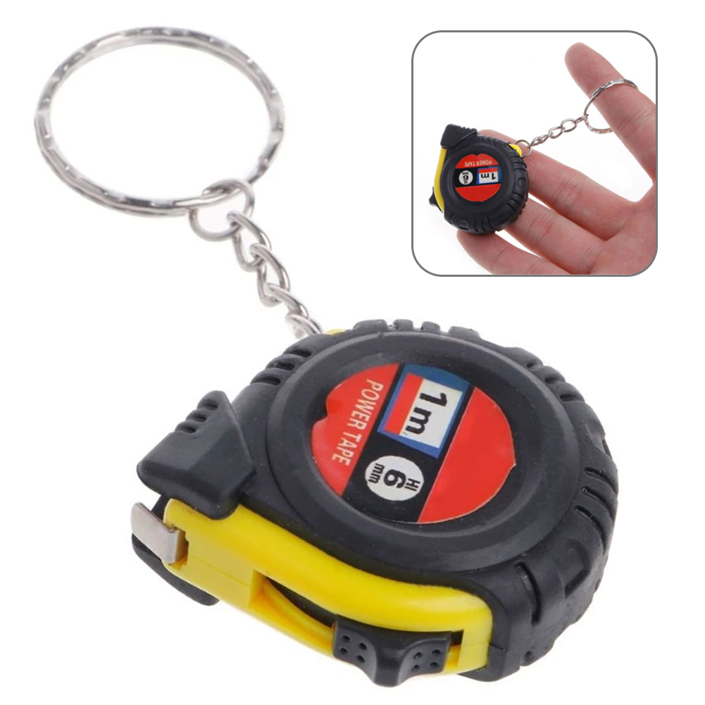 1m Mini Portable Retractable Ruler Random Color With Keychain Tape ...