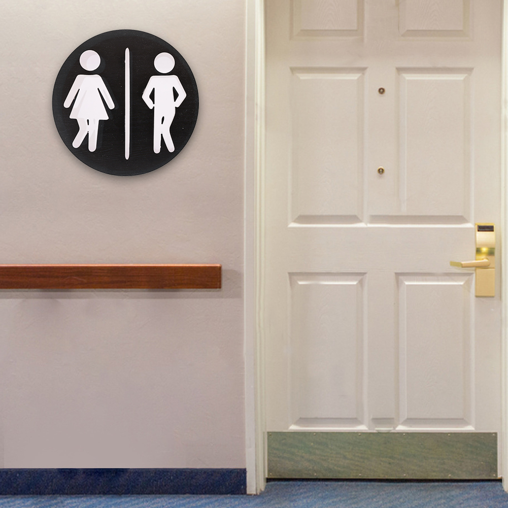 Man Woman Wall Decor Round Farmhouse Home Door DIY Craft Hanging ...