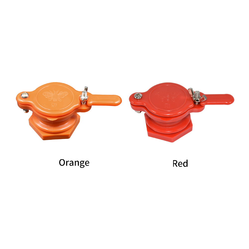 Forniture per apicoltura porta flusso 1,73 pollici valvola cancello miele rubinetto estrattore riutilizzabile