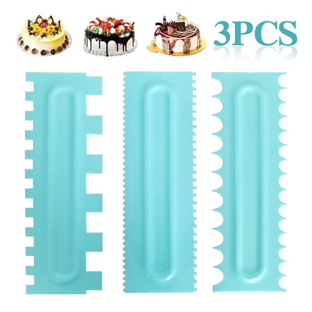 Solid Lightweight Cake Scraper Decorating Comb Icing Smoother Tool ...