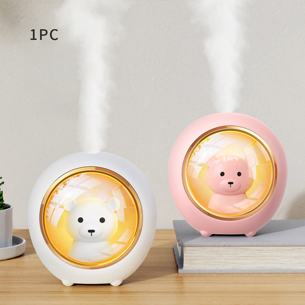 Mini Umidificatore Diffusore Aroma Atmosfera Eco Friendly Forma Gatto Carica USB