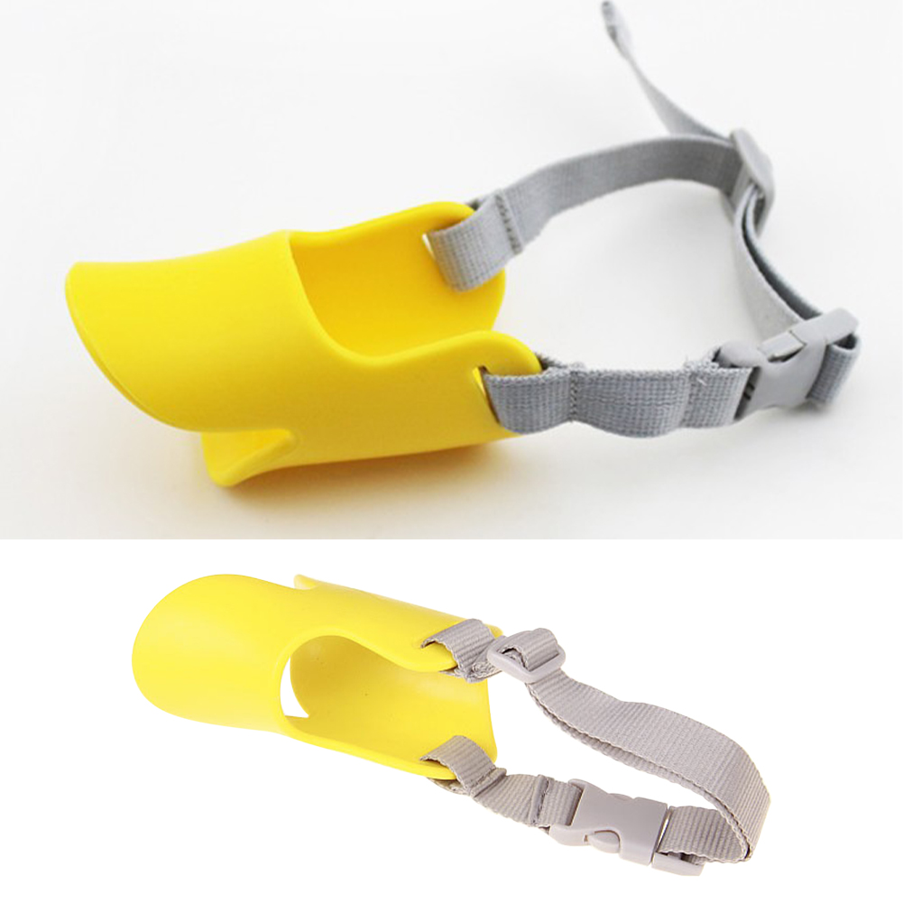 Stop Abbaiare Duck Bill a forma di TPR morbido antimorso muso quotidiano cane pratico