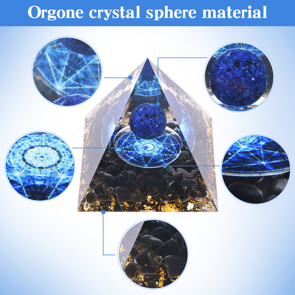 Luminous Pendant Necklace Handmade Orgone Crystal Sphere Kit Protection ...