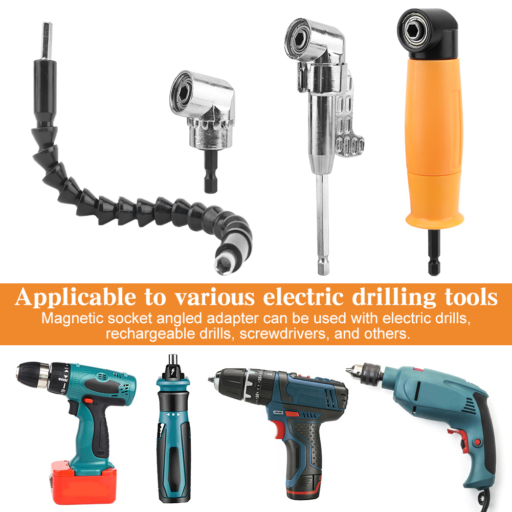 14pcs/set With Bits 360 Rotation 90 150 Degree Right Angle Drill ...