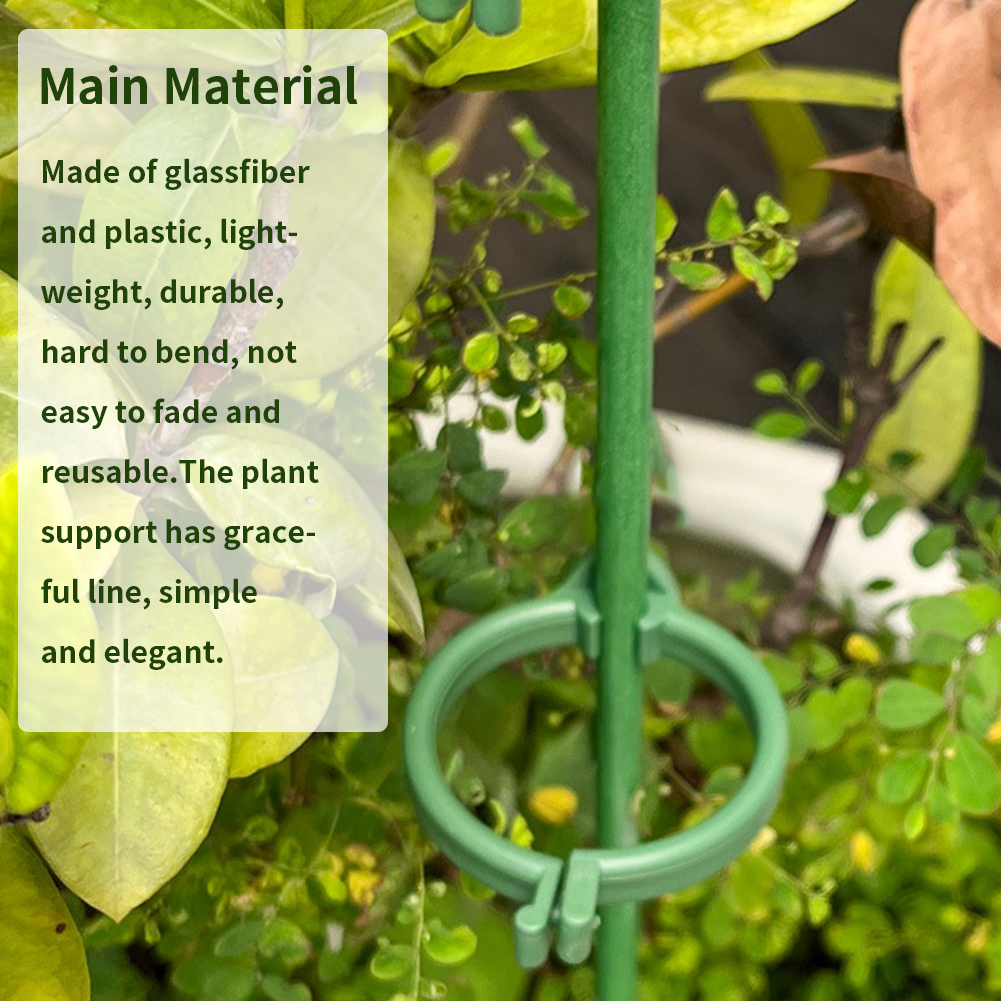 10pcs Fixing Tool Grow Upright Insert Plant Support Stake Gardening ...