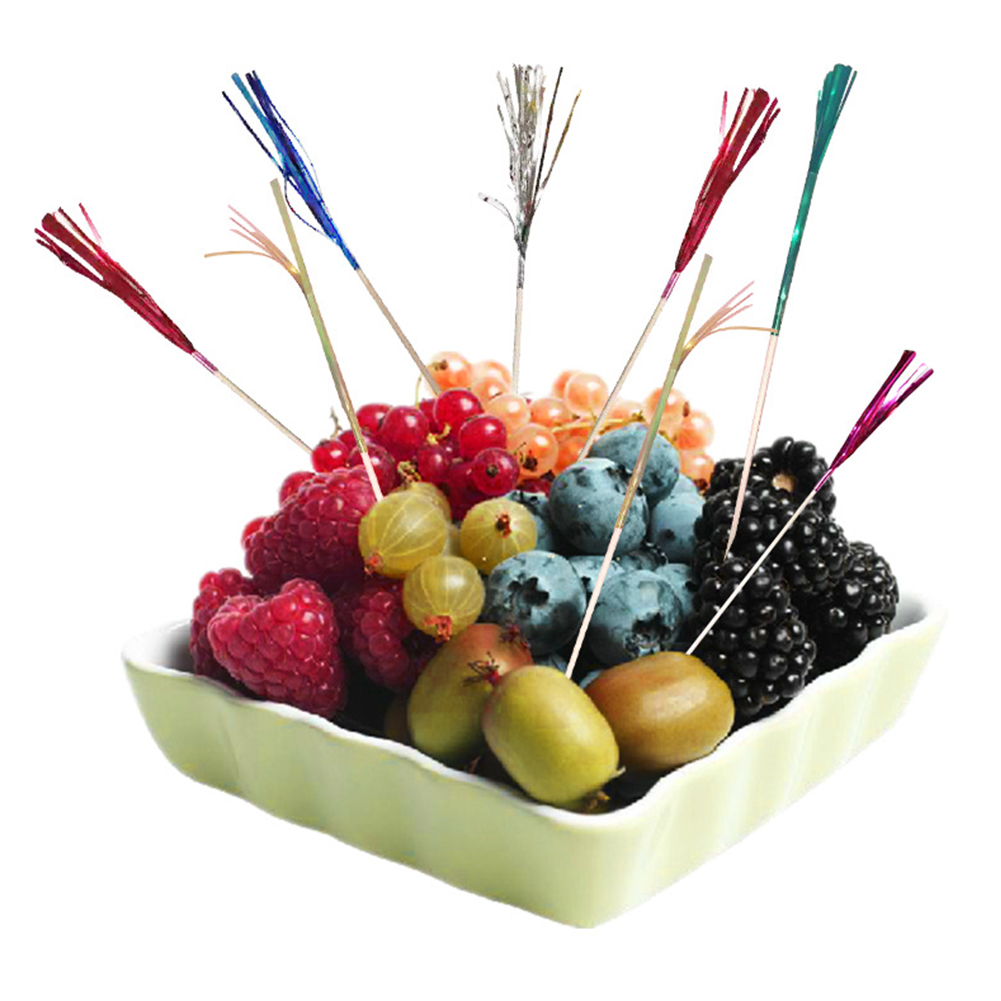 Restaurant Bar Wood Stick Hotel Cocktail Pick Firework Tassel For Drink ...