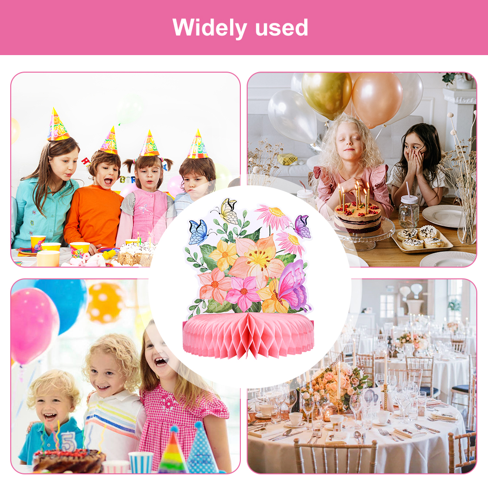 PARTY SUPPLIES BIRTHDAY Table Decor Animal Theme Honeycomb Centerpieces ...