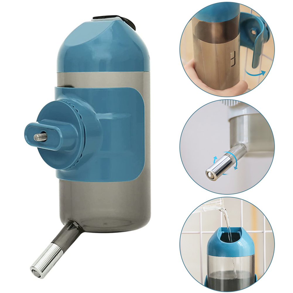 Pet Water Bottle Anti Overflow Rabbit Dog Cat Easy Clean Animal For ...