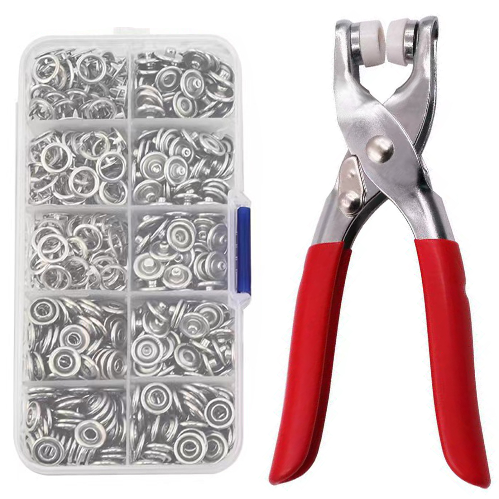 100set 9.5mm Copper Snap Button With Pliers Fasteners Press Tool For ...