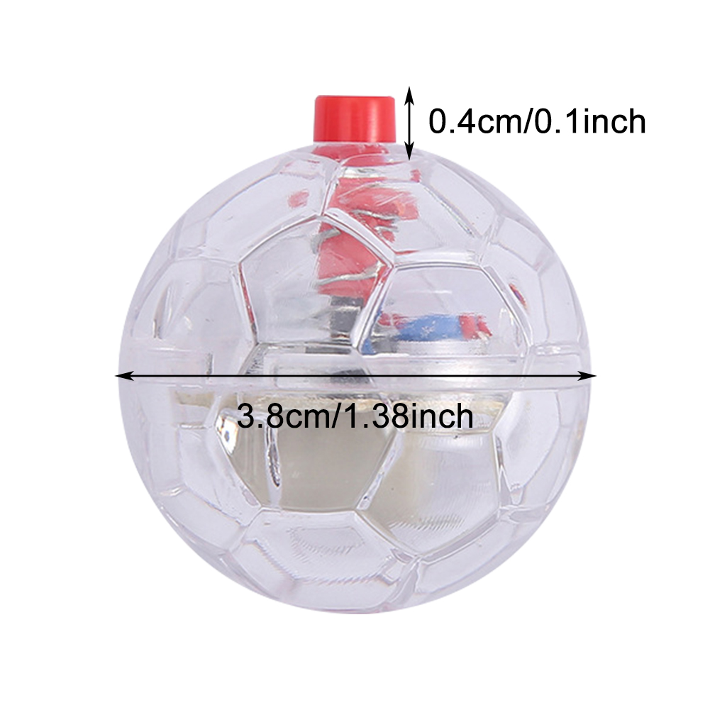 3pcs Clear Plastic Pet Toy Cat Dog Light Up Football Shape LED Flashing ...