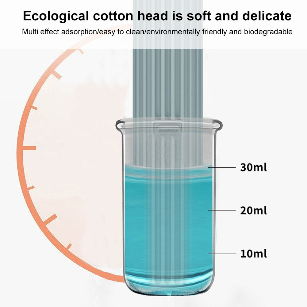 Mini stoviglie mocio con testa in spugna per manico telescopico retrattile desktop