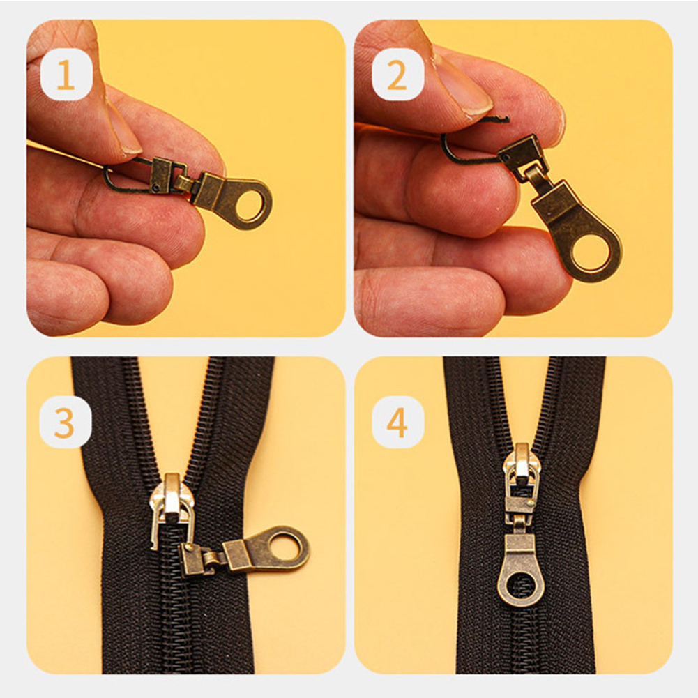 10pcs Coats Boots Stylish Zipper Pull Replacement Removable Slider ...
