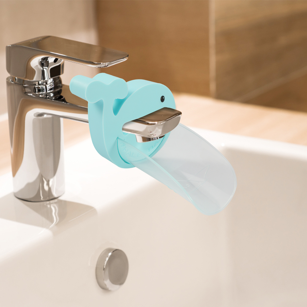 2pcs For Kids Bathroom Sink Cartoon Whale Easy Install Faucet Extender ...